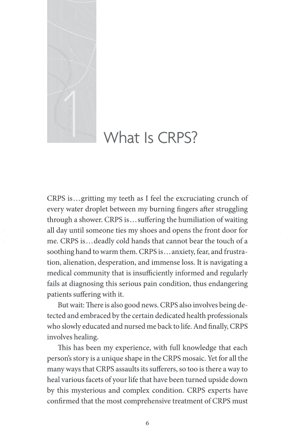 Positive Options for Complex Regional Pain Syndrome (CRPS): Self-Help ...
